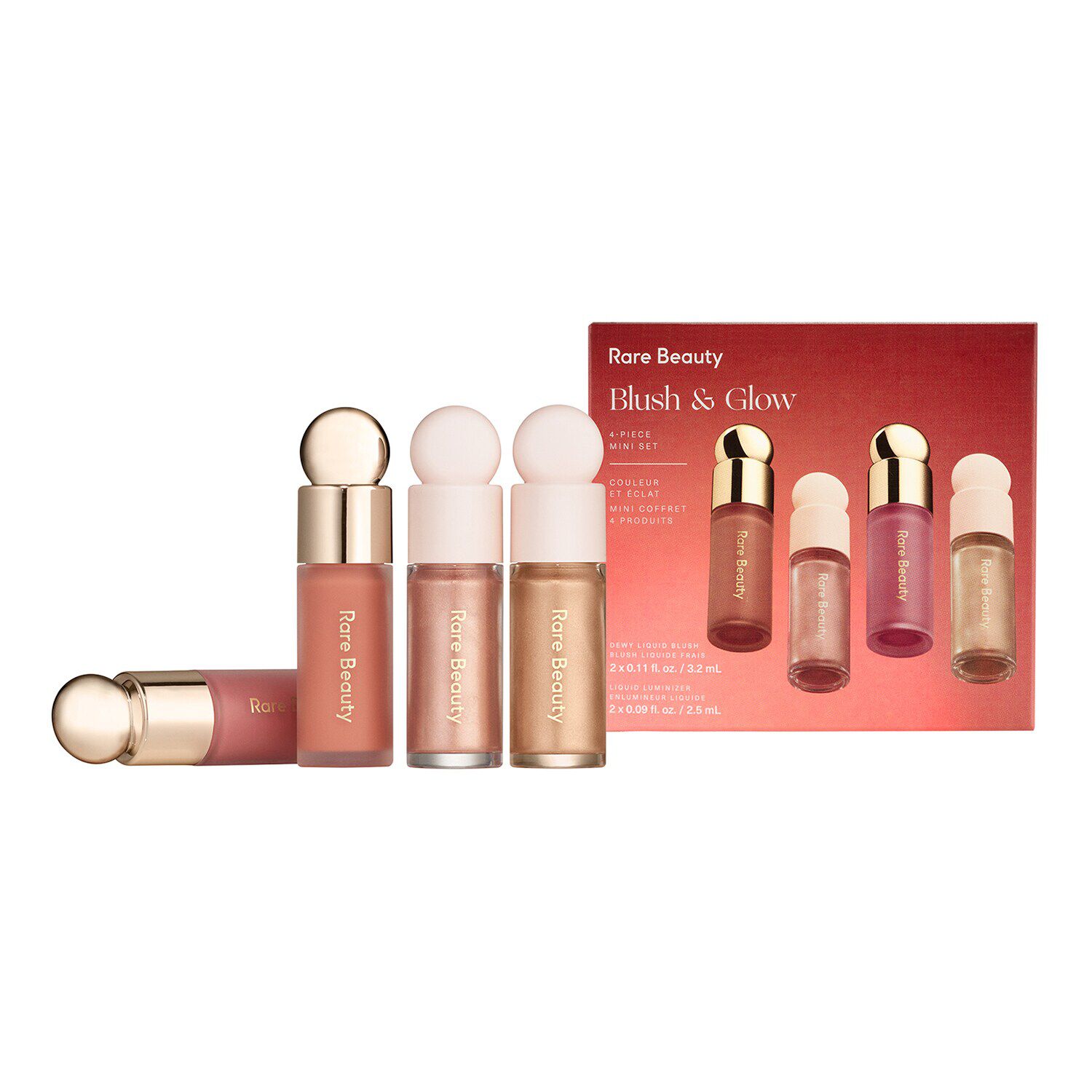 Blush Glow 4 Piece Mini Set RARE BEAUTY SEPHORA